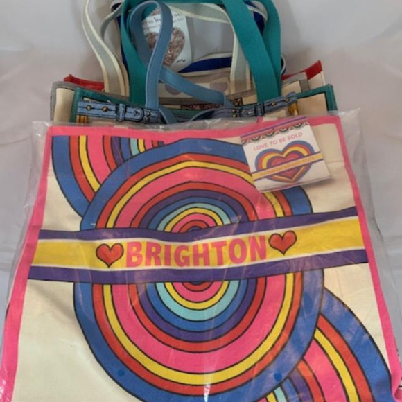 Brighton | Bags | Nwt Brighton Canvas Totes Shoppers | Poshmark